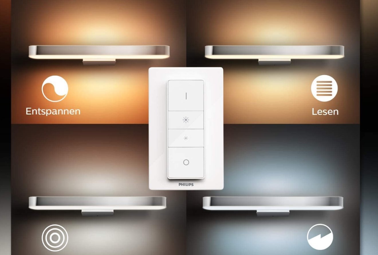 Philips Hue Adore Badezimmer LED-Spiegelleuchte für nur 102,71 Euro ...