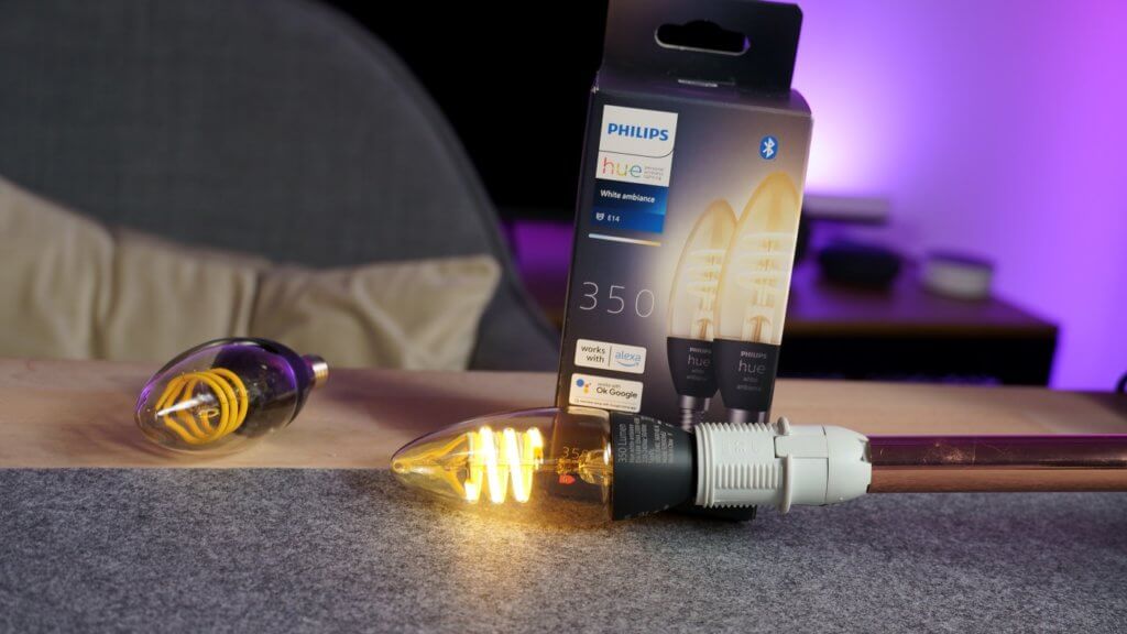 Ausgepackt: Philips Hue E14 Filament mit White Ambiance ausprobiert ...