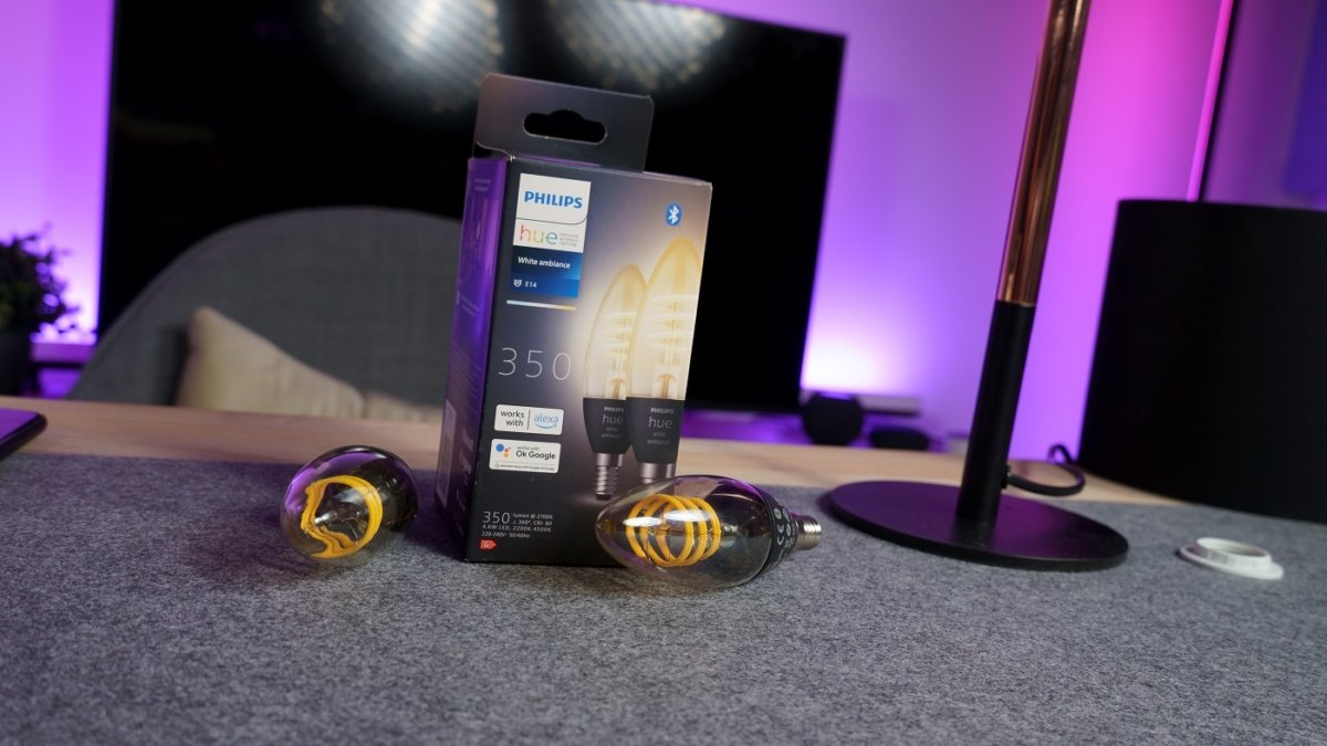 Ausgepackt: Philips Hue E14 Filament mit White Ambiance ausprobiert ...